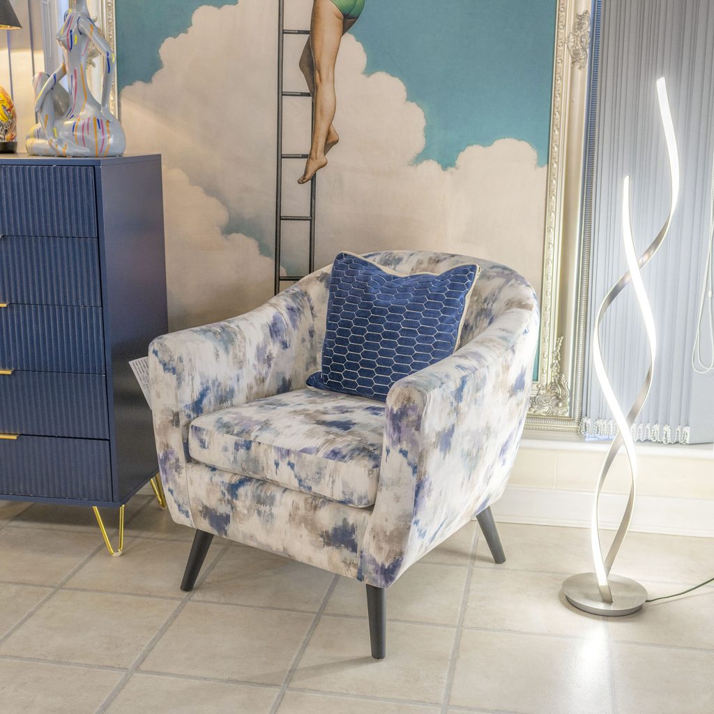 Aqua Fabric Tub Chair - Febland Group Ltd